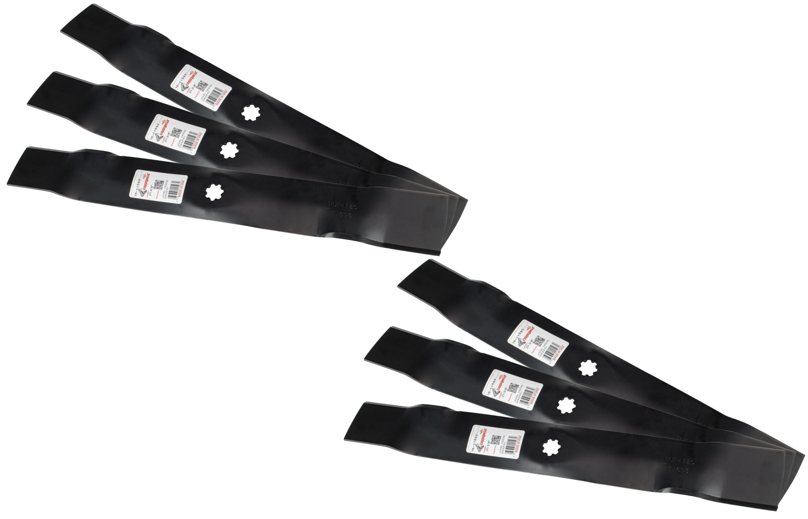 6 Mower Blades for John Deere GX22151 GY20850 D100 D110 D120 LA115 42in ...