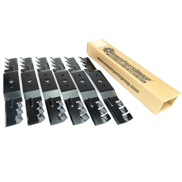 (6) Mulching Blades Compatible With Cub Cadet 50" LX50, RZT-L50 942 ...