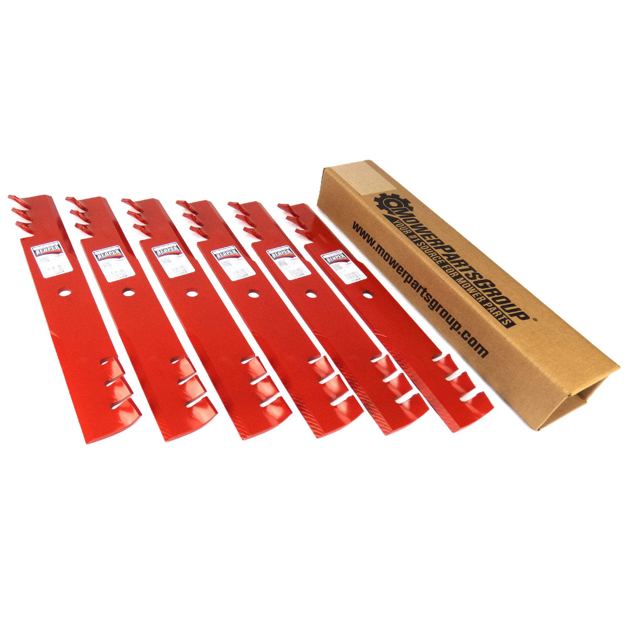 (6) Mulching Blades for Multiple 50", 52", 54" Decks Laser Z, Tiger Cub ...