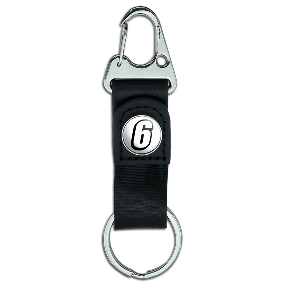 6 Number Six Belt Clip Carabiner Keychain - Walmart.com