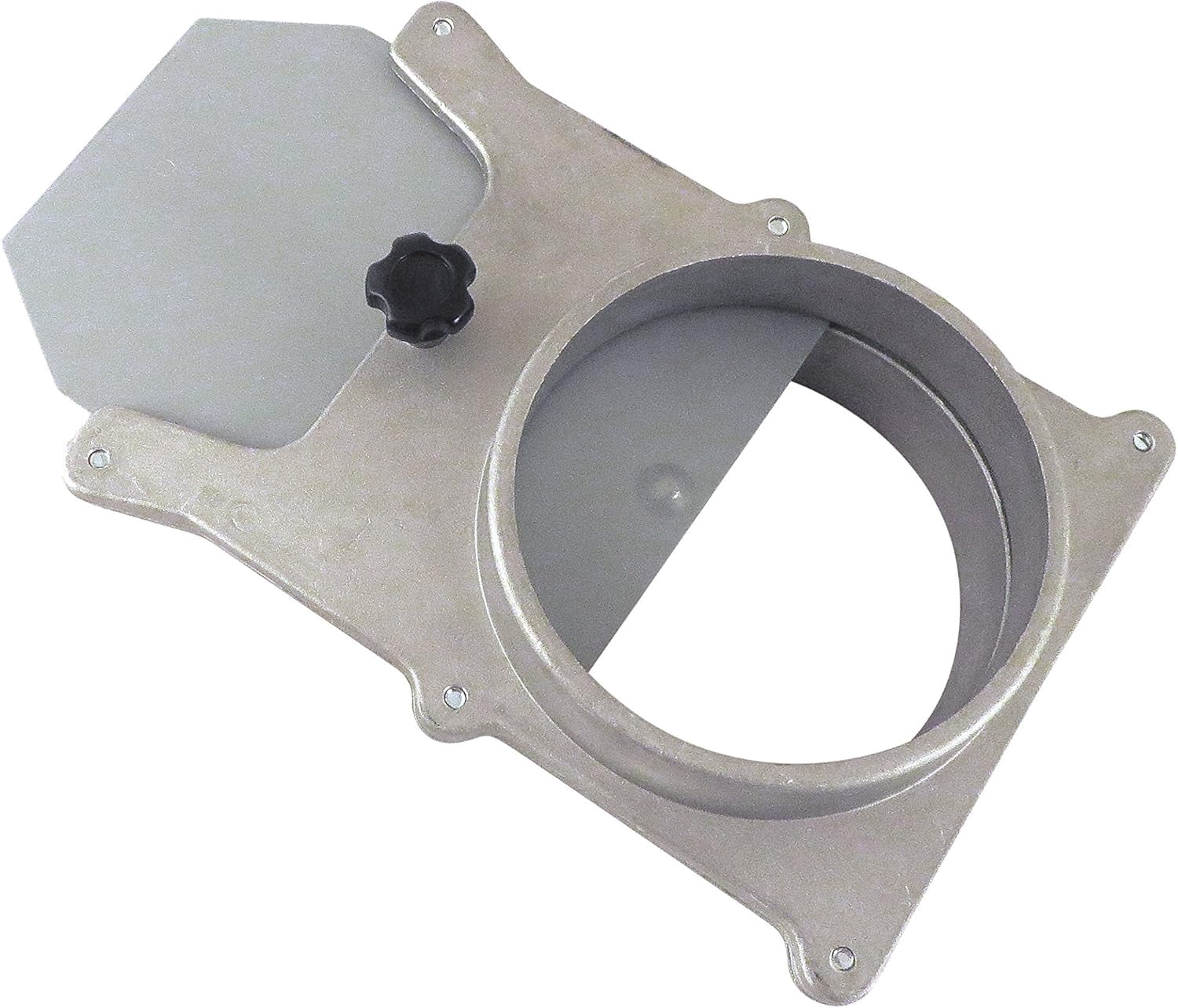 6" OD Self Cleaning No Clog Aluminum Blast Gate Cut Off Valve for Dust ...