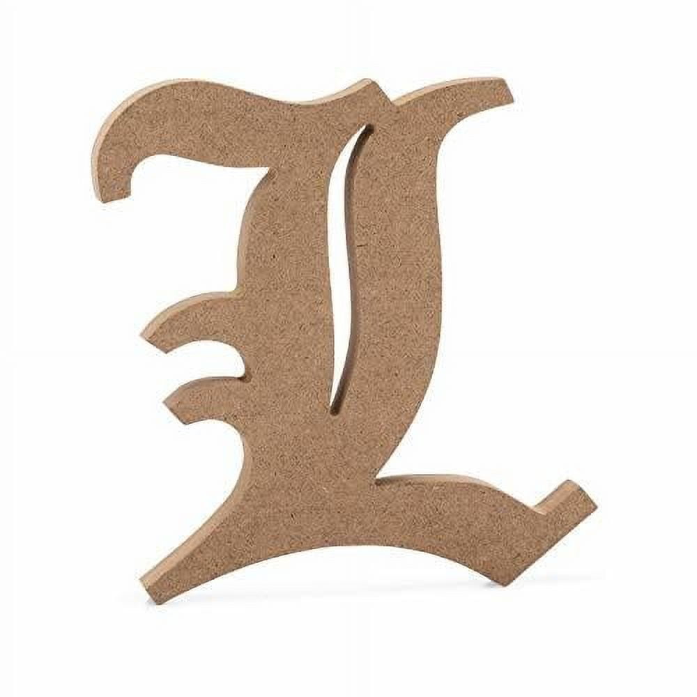 6" Old English Wooden Letters - Premium MDF Wood Wall Letters - Walmart.com