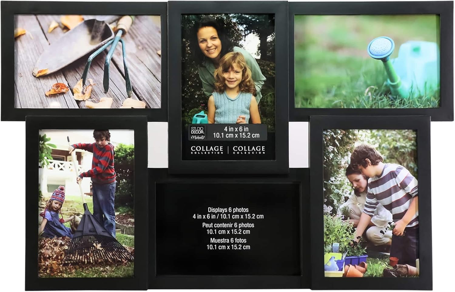 6 Opening 4”; x 6”; Collage Frame by Studio Décor® - Walmart.com