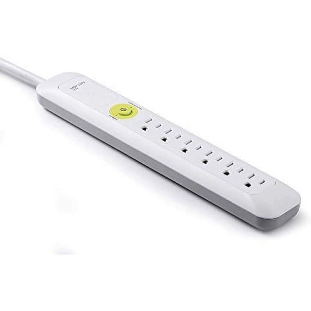 6-Outlet Heavy Duty Power Strip Surge Protector by Easylife Tech ...