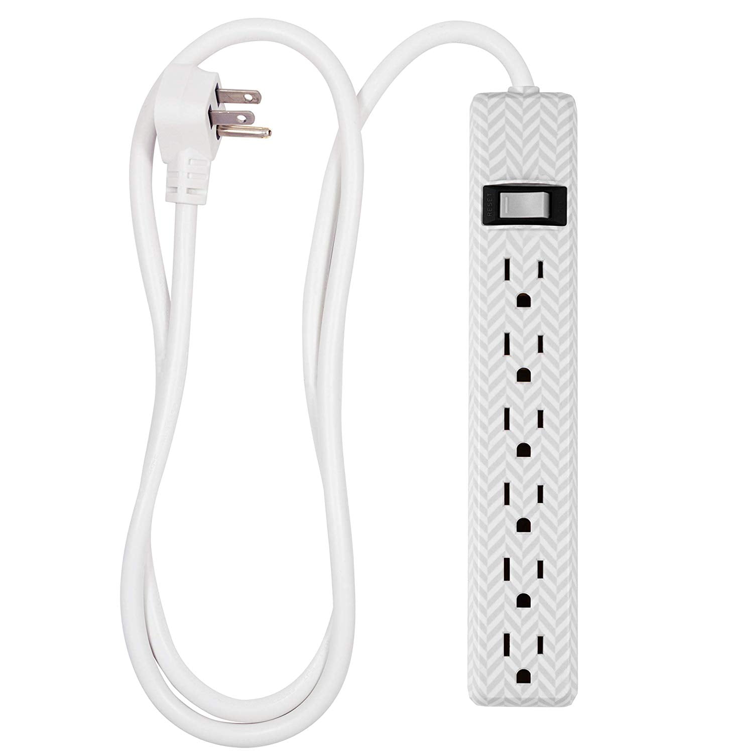6 Outlet Power Strip, 4 ft, White – 26601 - Walmart.com