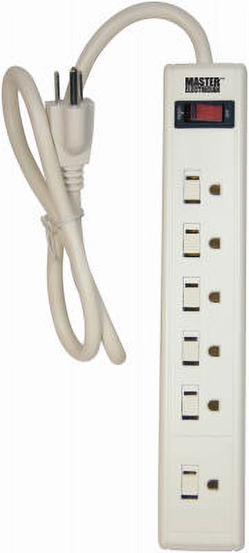 6 Outlet Power Strip, Each - Walmart.com