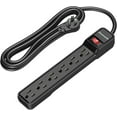 6-Outlet Power Strip Sur Protector with 10 Foot Long Extension Cord ...