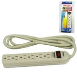 6 Outlet Power Strip With Surge Protection 6 ft Cord 6outlet 90 Joules ...