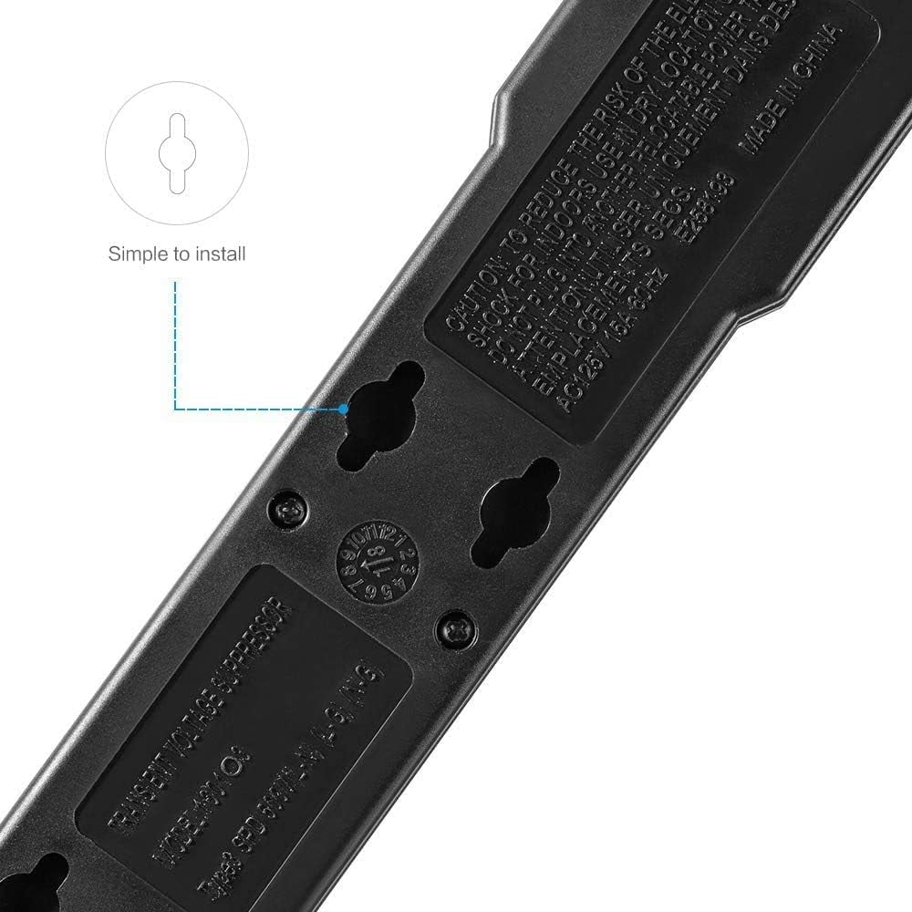 6 Outlet Surge Protector Power Strip 6 Pack, Heavy Duty Extension Cords ...