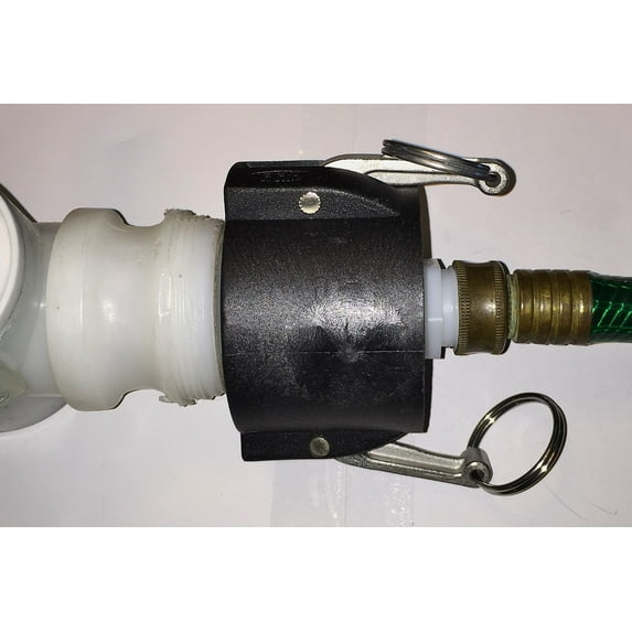 **6 PACK**275 330 G IBC TOTE TANK DRAIN ADAPTER 2" Cam Lock x NYLON ...