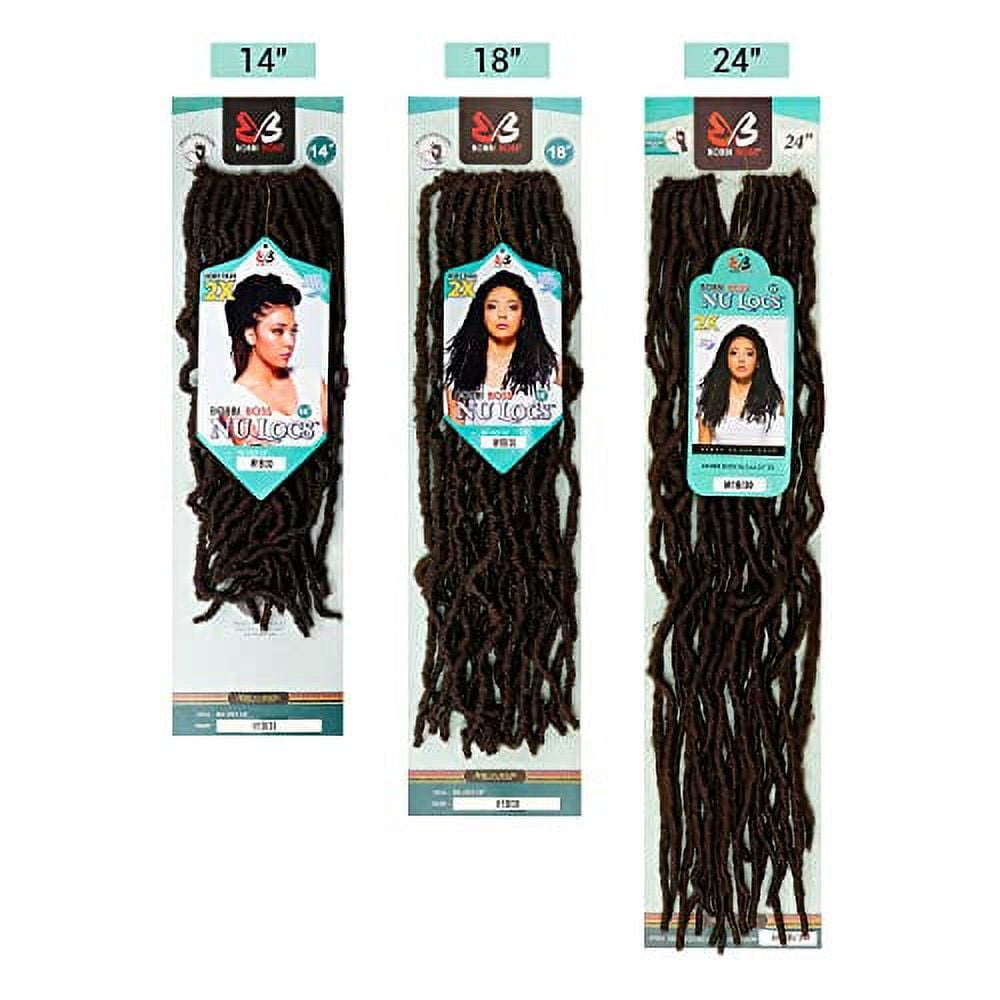 (6-PACK) Bobbi Synthetic Hair Crochet Braids African Roots Braid ...