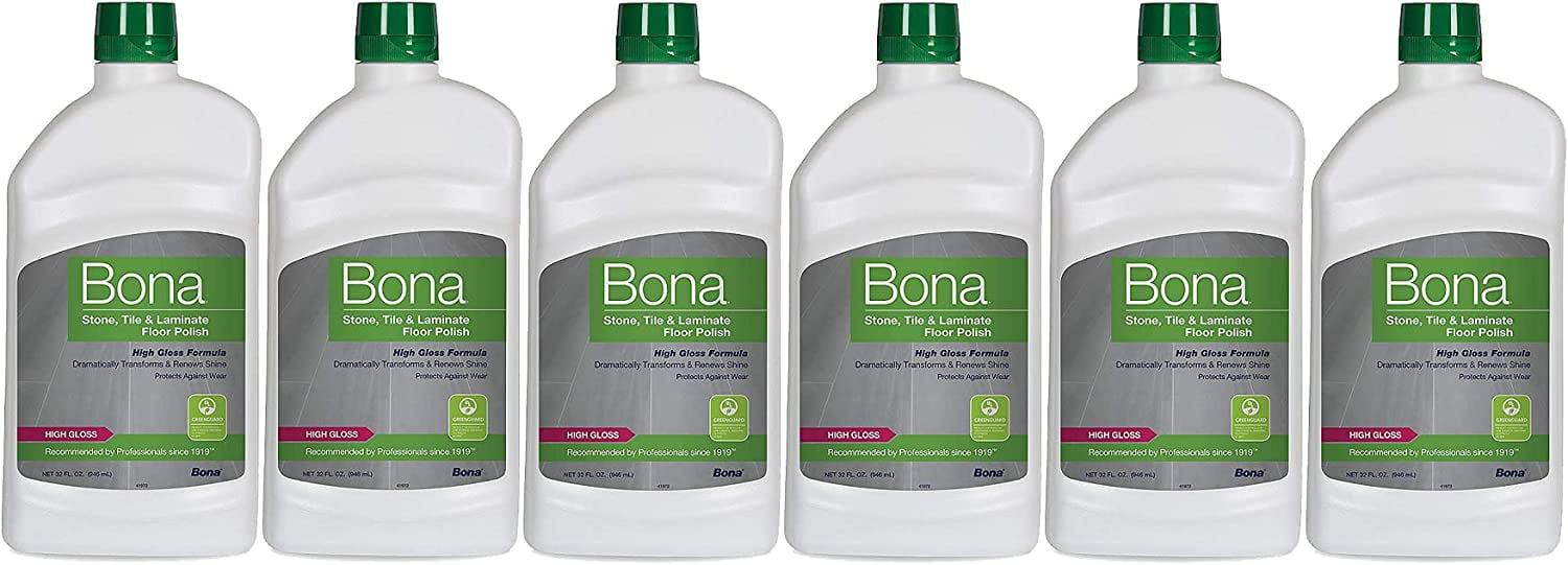 6 PACK BonaKemi WT760051161 32-Ounce Stone, Tile and Laminate Floor ...