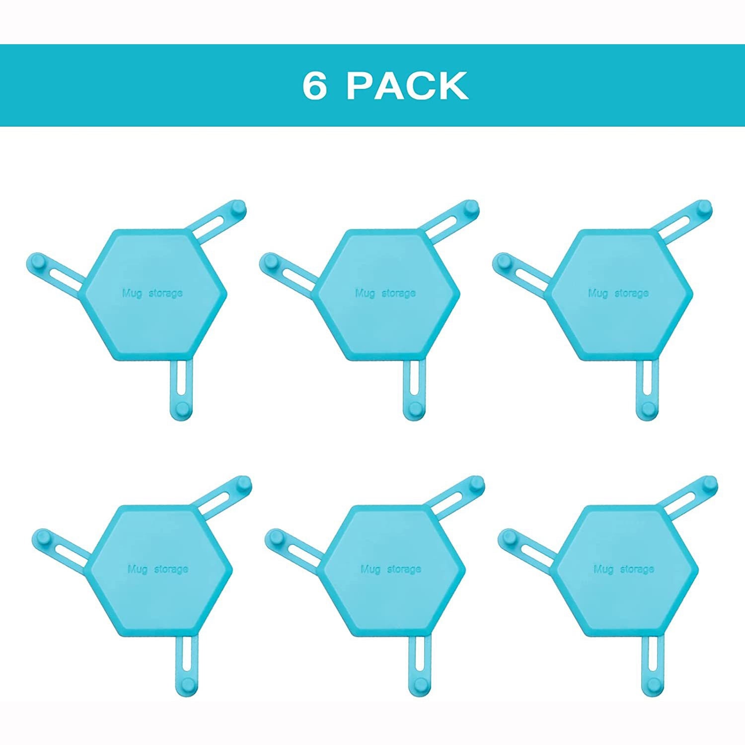 6 PACK Coffee Mug Organizers, Kitchen Cabinet Shelf Organizer ...