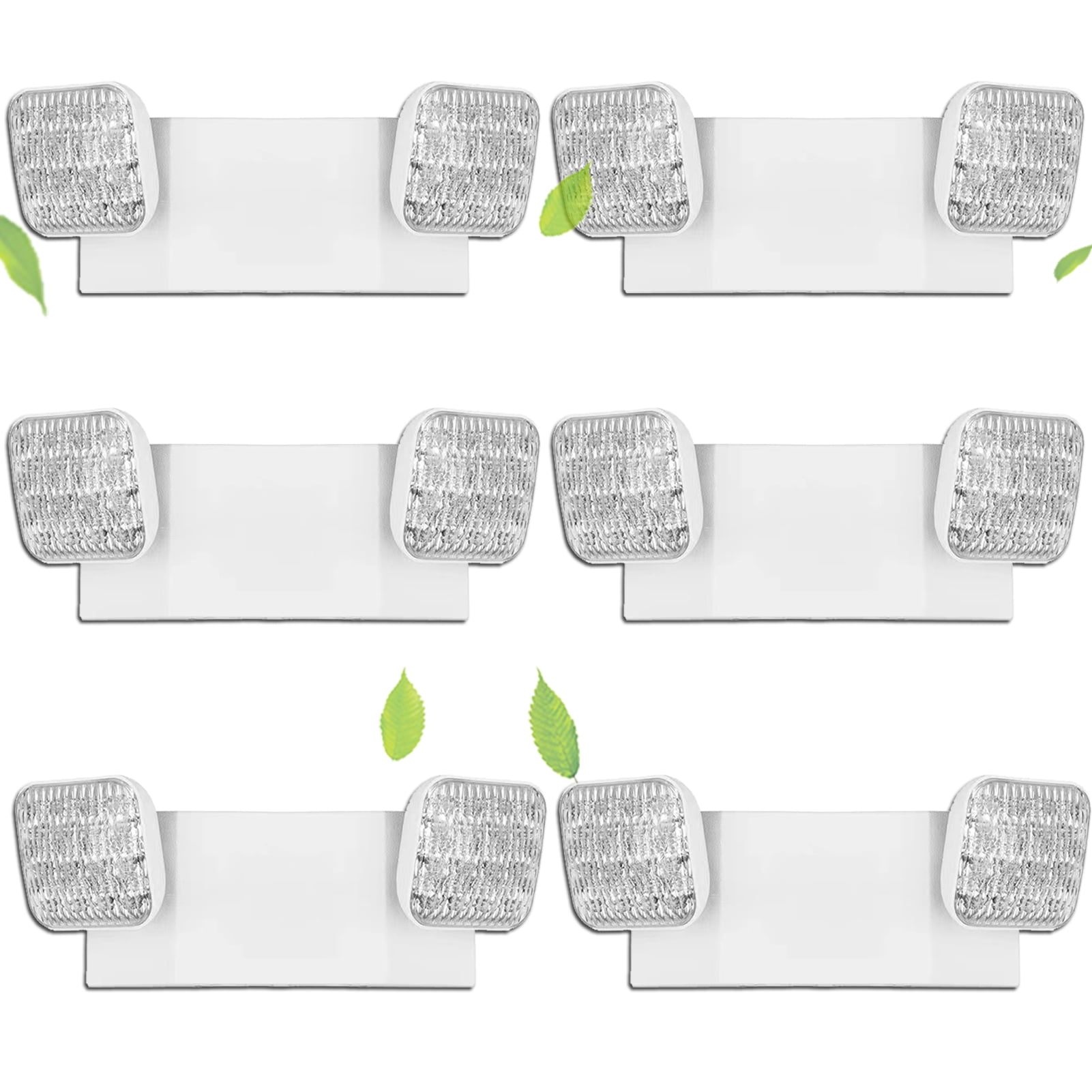 6 PACK LED Emergency Lights, Commercial LED Emergency Light with ...