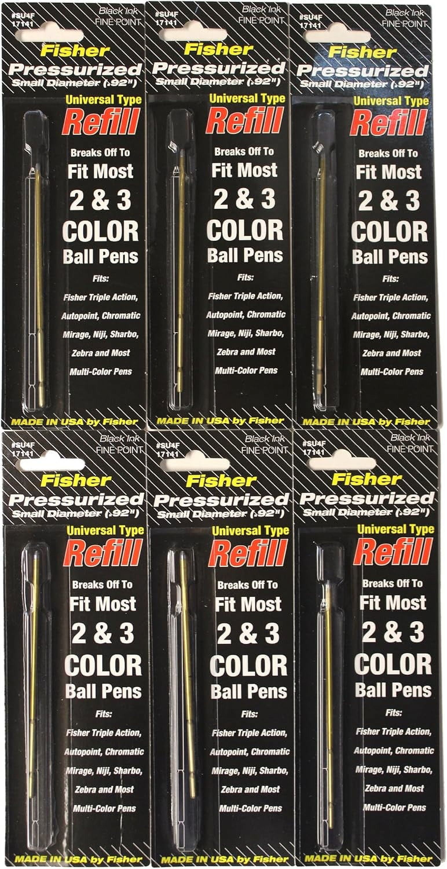 6 PACK Lot of Black Fisher Space Pen Universal Refills - Walmart.com