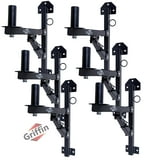 6-PACK PA Speaker Wall Mount Bracket Stands By Griffin All Steel Pro ...