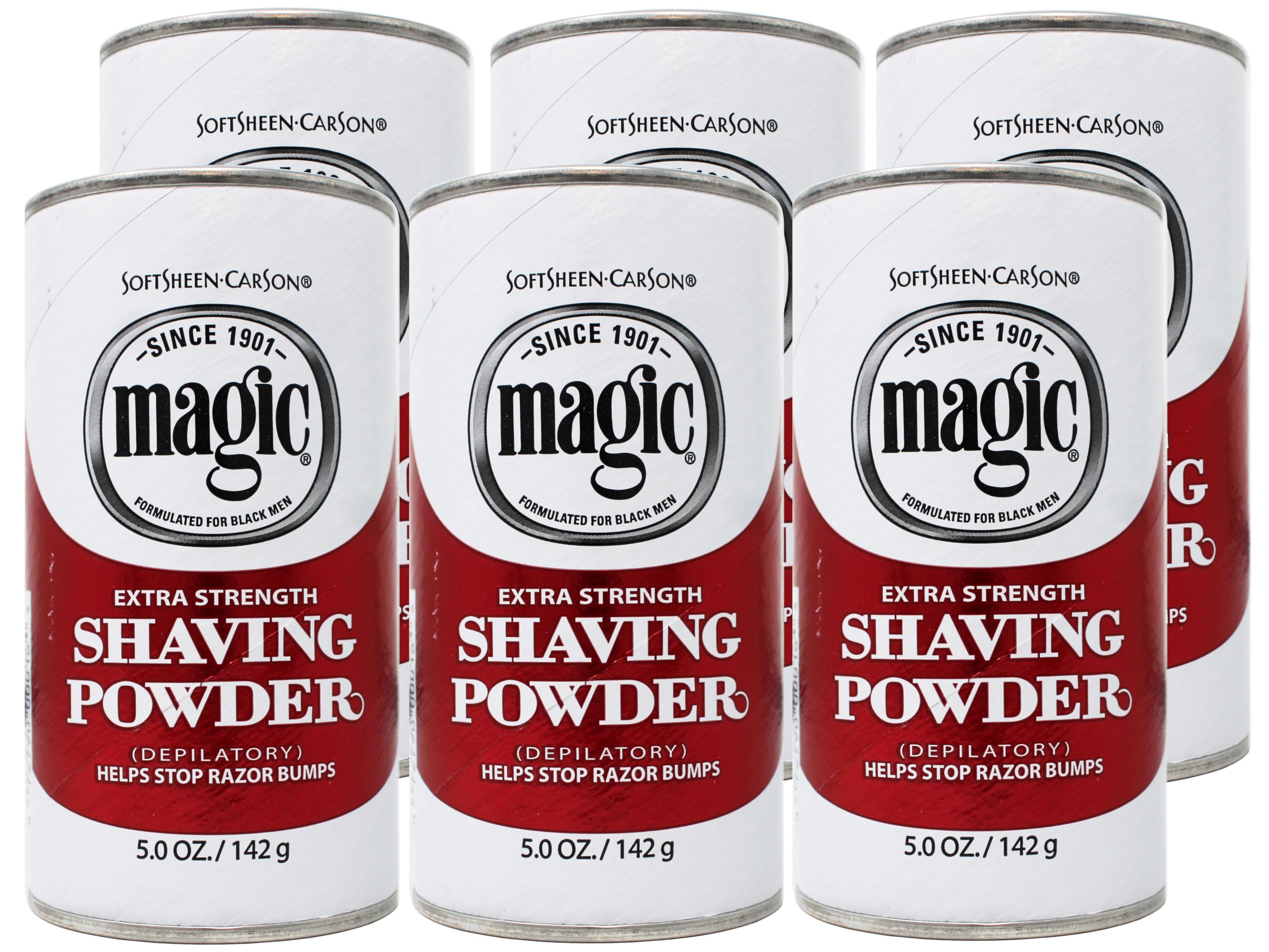 6 Pack - SoftSheen-Carson Magic Extra Strength Shaving Powder ...