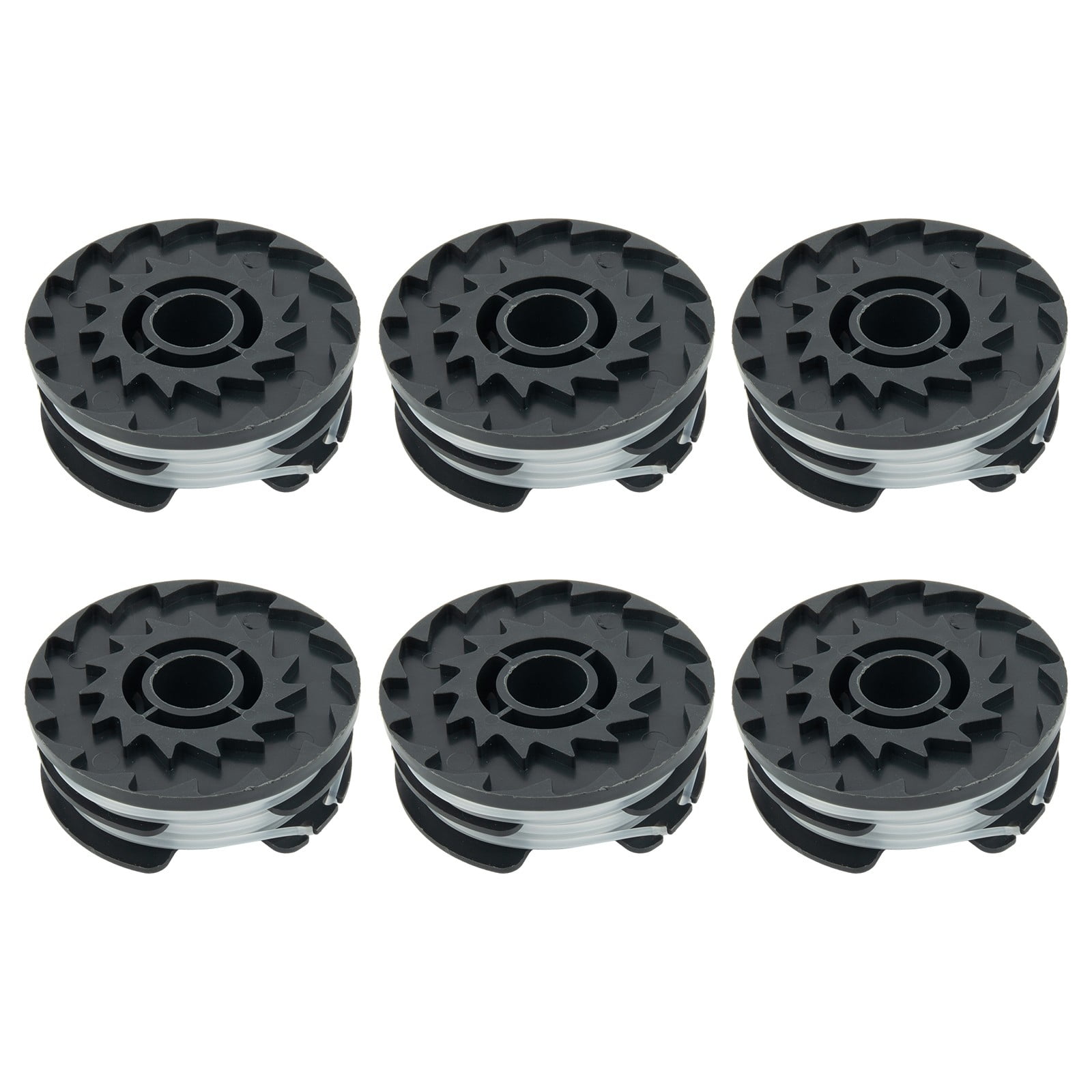 6 PACK Thread Spools for Parkside Cordless Grass Trimmer PRTA 20-Li A1 B2 C3 Auto Feed ...