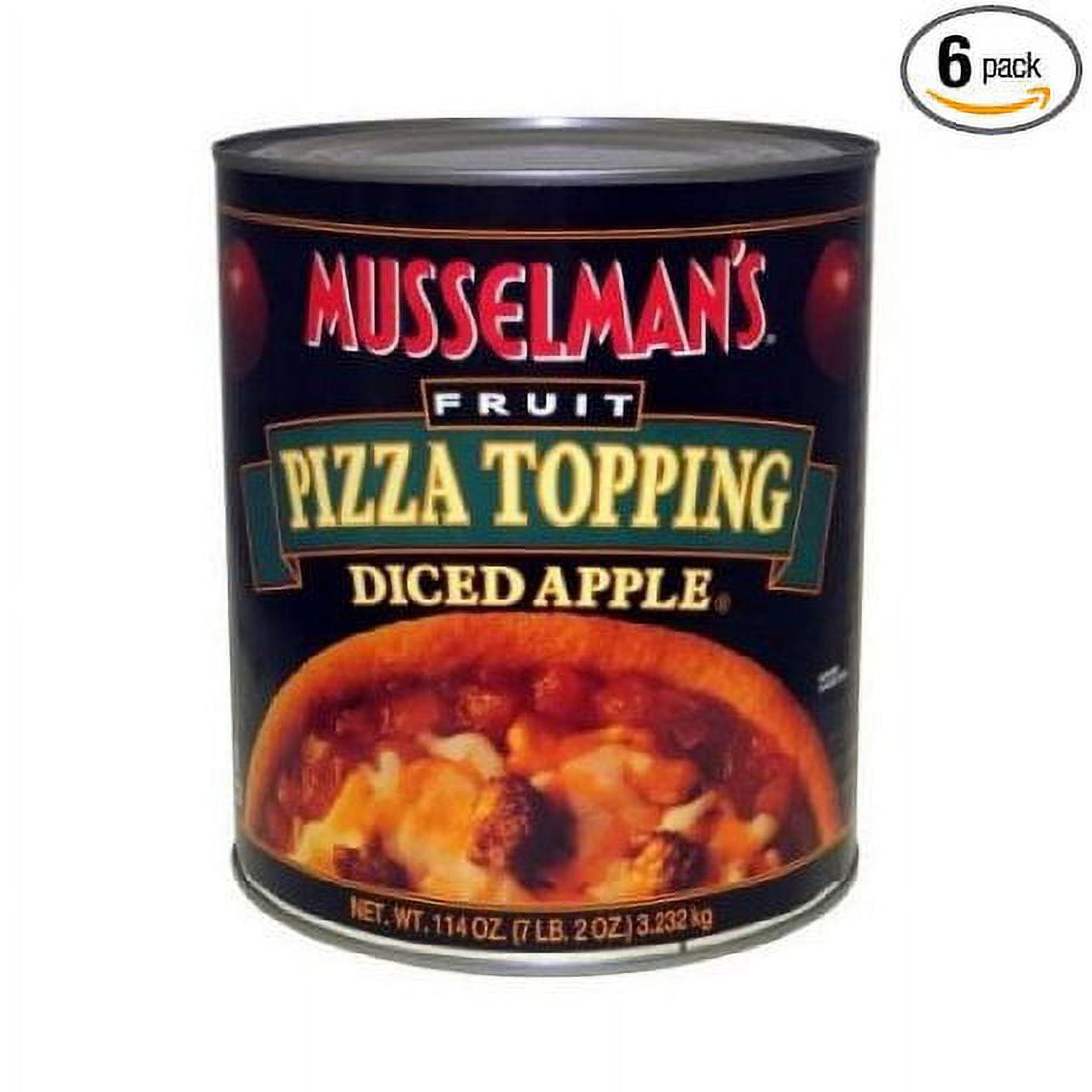 6 PACKS : Knouse Foods Musselmans Diced Apple Pizza Topping, 114 Ounce ...
