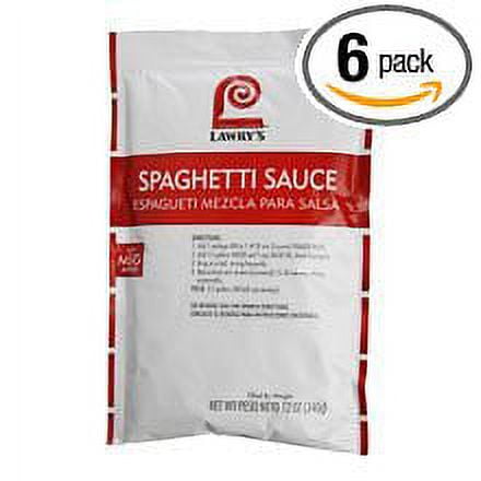 Lawry's Spaghetti Sauce Seasoning Mix, 2150080545, 12 oz, 6/Case (11163 ...