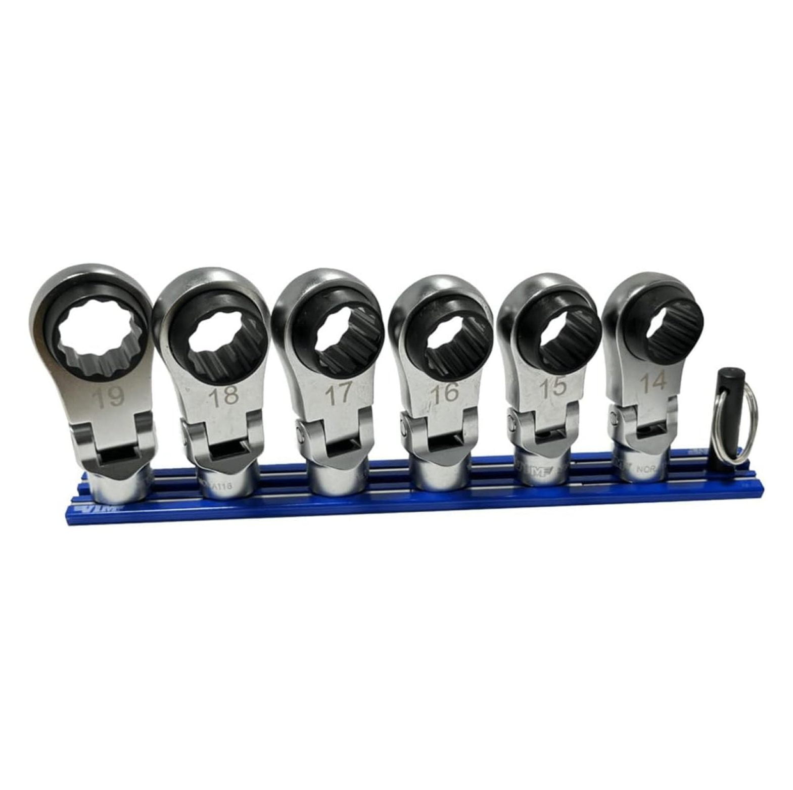 6 PC. 12PT Nano Flex Offset RATCHETING Attachment Set - 3/8" Drive (14 ...