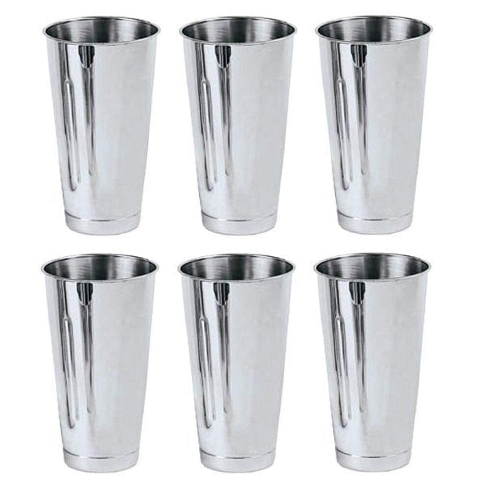 AME D'ESSENCE (6-PC) 30 oz Stainless Steel Malt Cups Commercial Grade ...