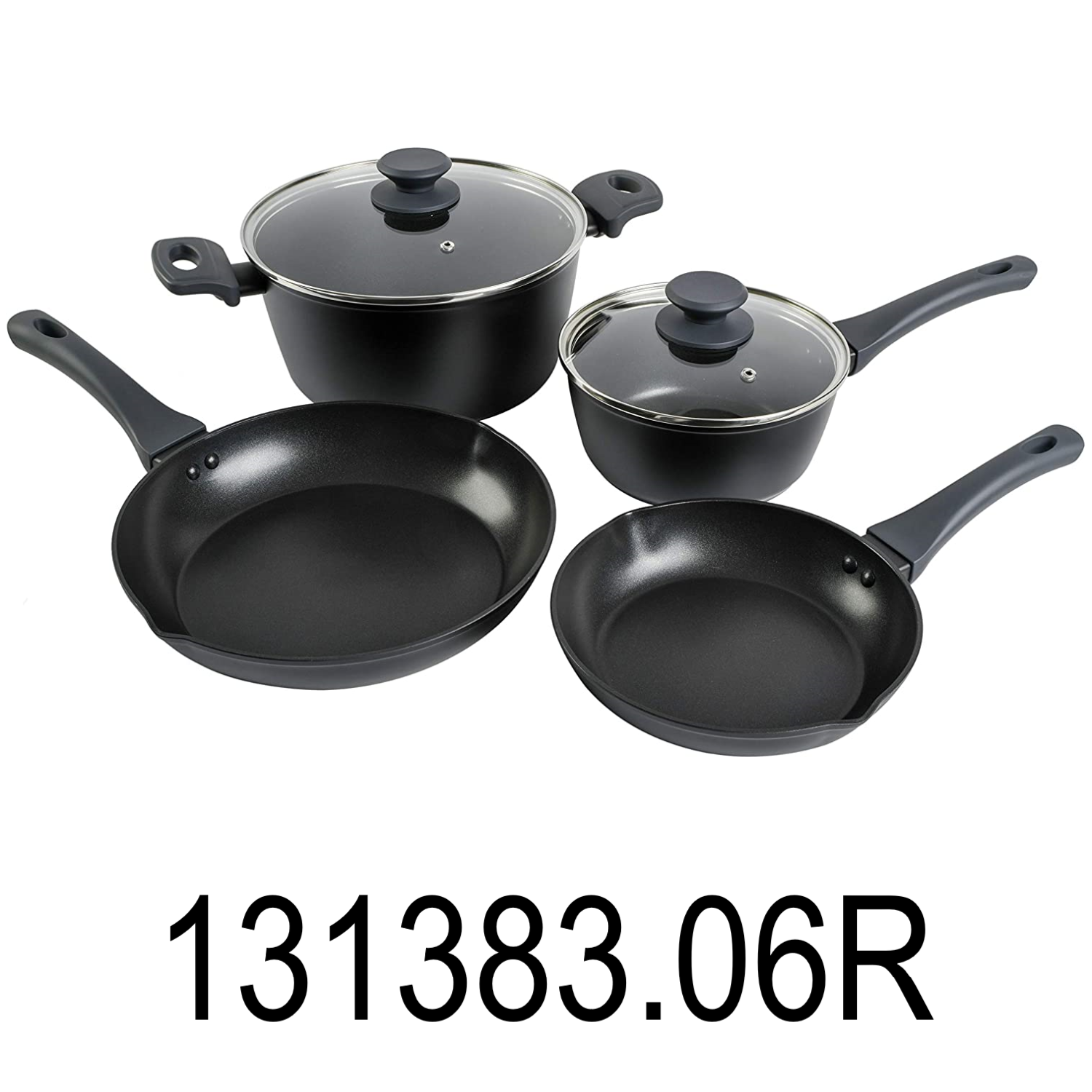 Gibson Elite Soho Lounge 6 Piece Nonstick Aluminum Cookware Set in ...