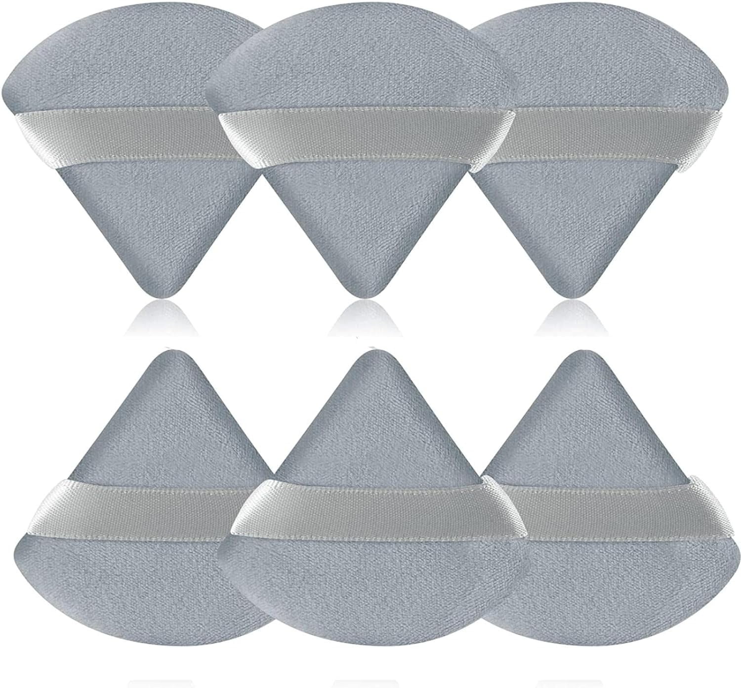 6 PC Puff Face Soft Triangle Makeup Puff Loose Powder Mineral Powder ...