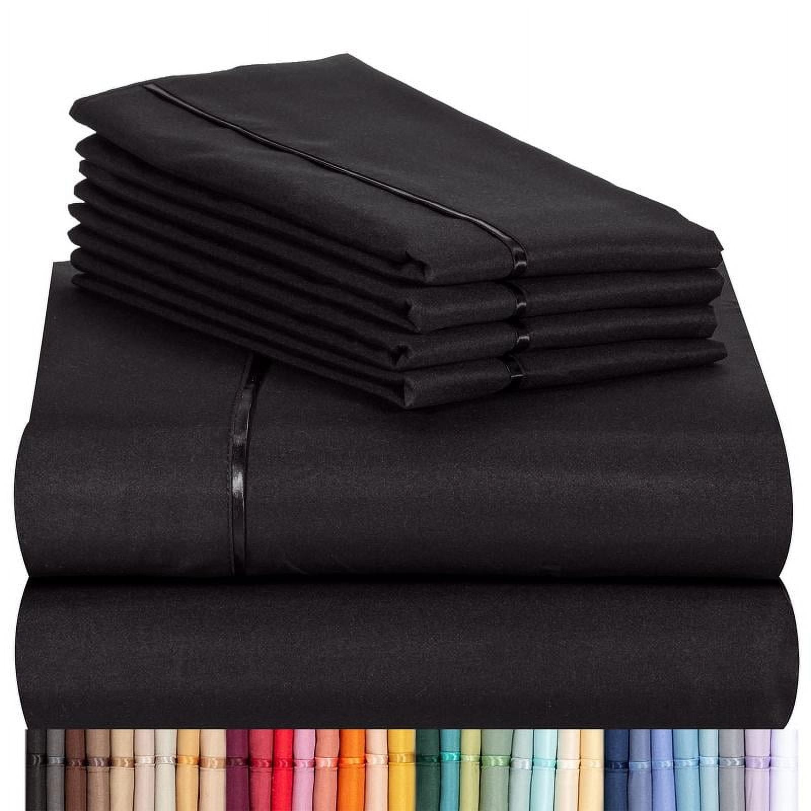 6 PC Sheet Set Sheets Deep Pockets 18' Eco Friendly Wrinkle Free Sheets ...