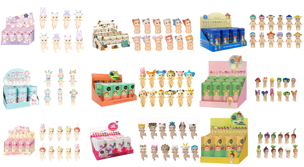 6 PC Sonny Angel Puzzling World Series Keychains 3.86 In Sonny Angel ...