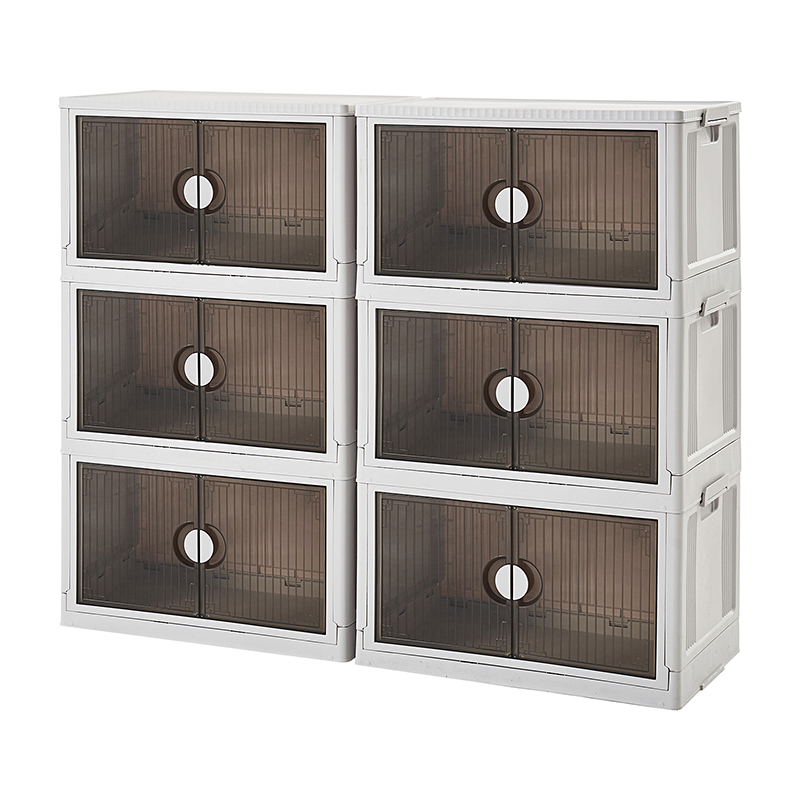 6 PC Stackable Storage Box with Wheels,Muti-use Organizer 95 gallon for ...