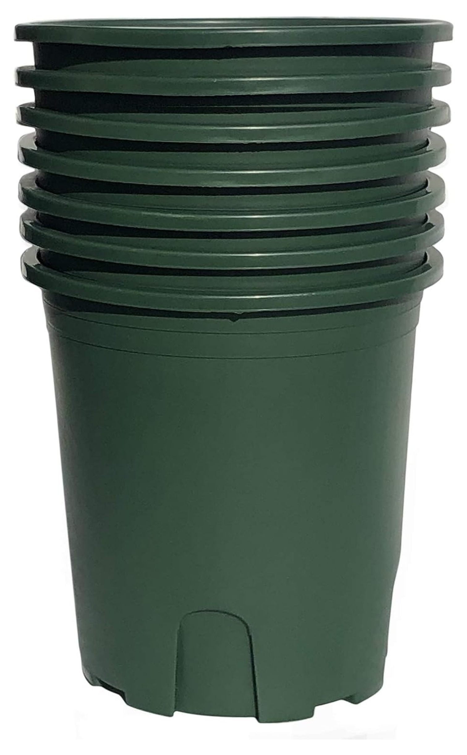 6 PCS 1 Gallon Green Plastic Pot/for Vegetable Flower Fruit Nursery ...