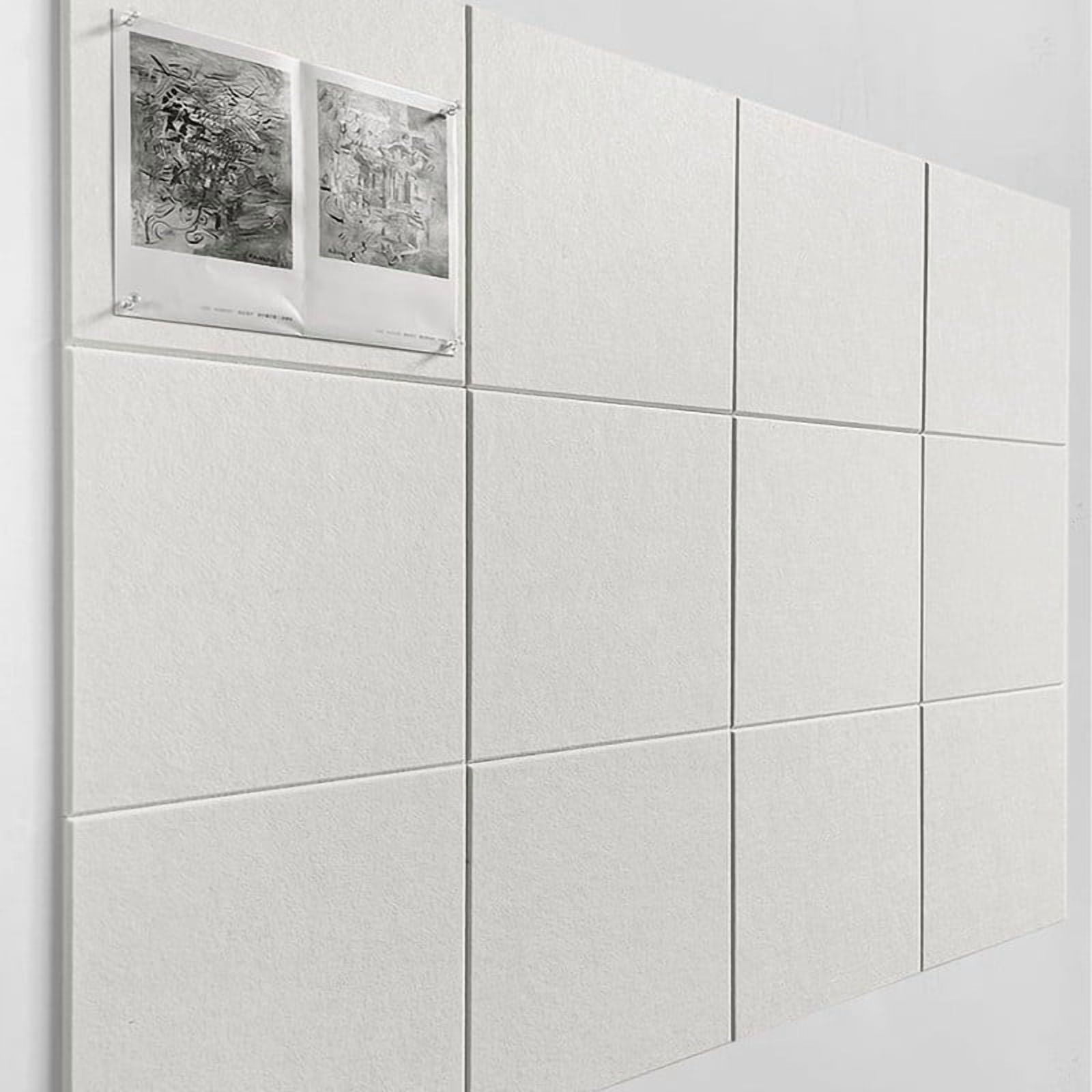 6 PCS 11.81"x11.81" Felt Wall Tiles Cork Board Alternative for Walls ...