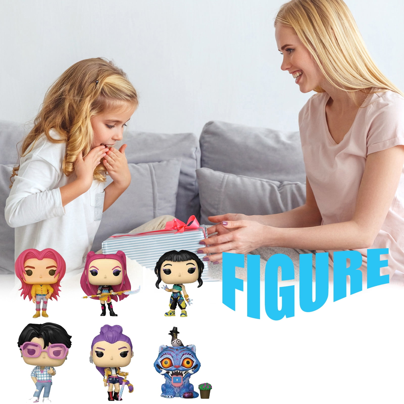 6 PCS 3.9 INCH Exquisite Pop Stars Hunters Action Figures, Pop Singer ...