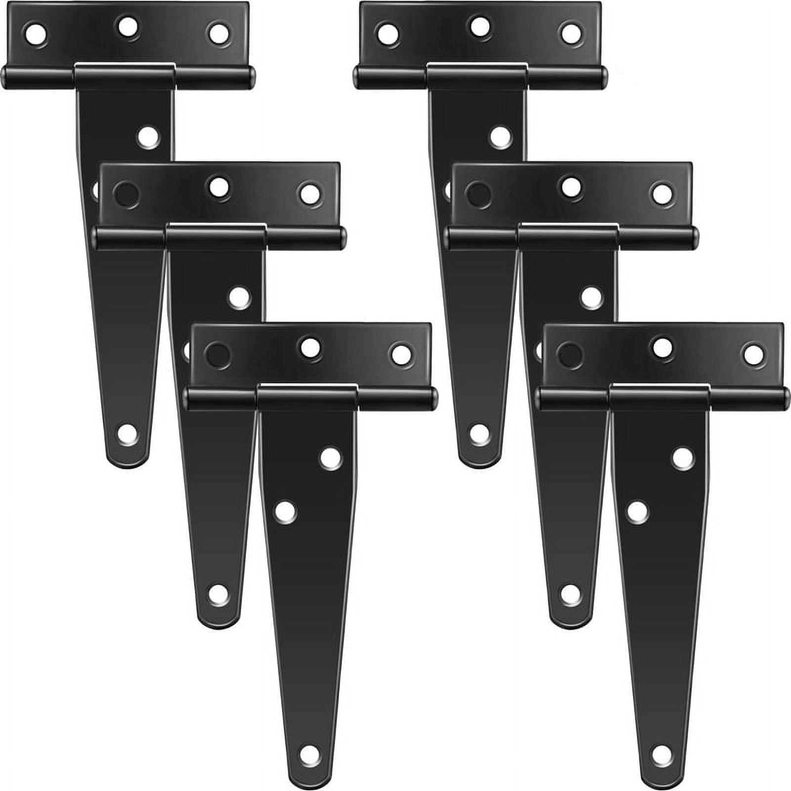 6 PCS 4 Inch T-Strap Hinges Rustic Gate Strap Hinge Rustproof Door ...