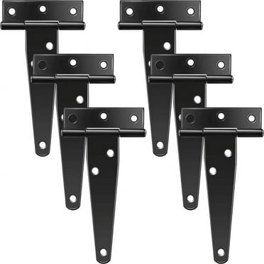 2 Pack 12 inch Faux Door Hinges Black Decorative Strap Hinge Wrought ...