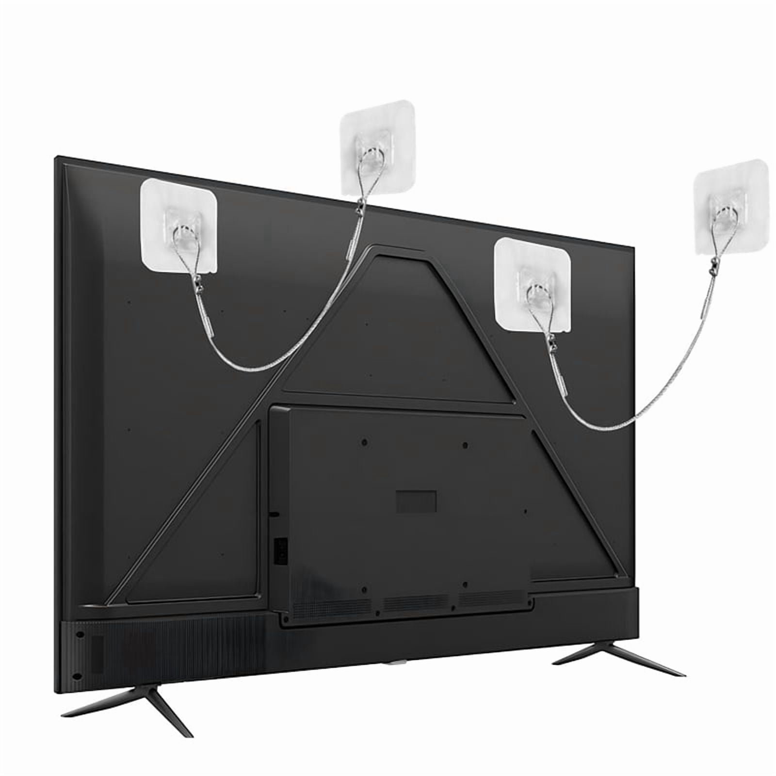 6 PCS 42Inch Adjustable TV Safety Straps - No Drill Furniture Anchors ...