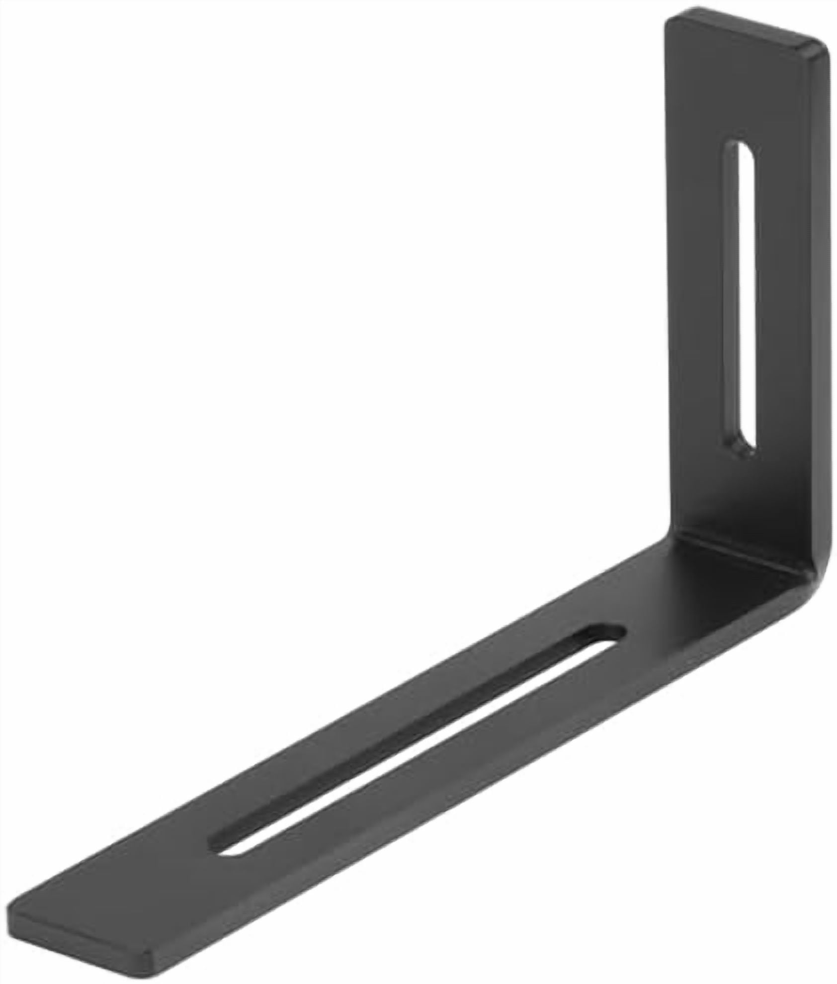 6 PCS 6-1/8" x 4" Black Adjustable L Corner Brace with Slot, Heavy Duty ...