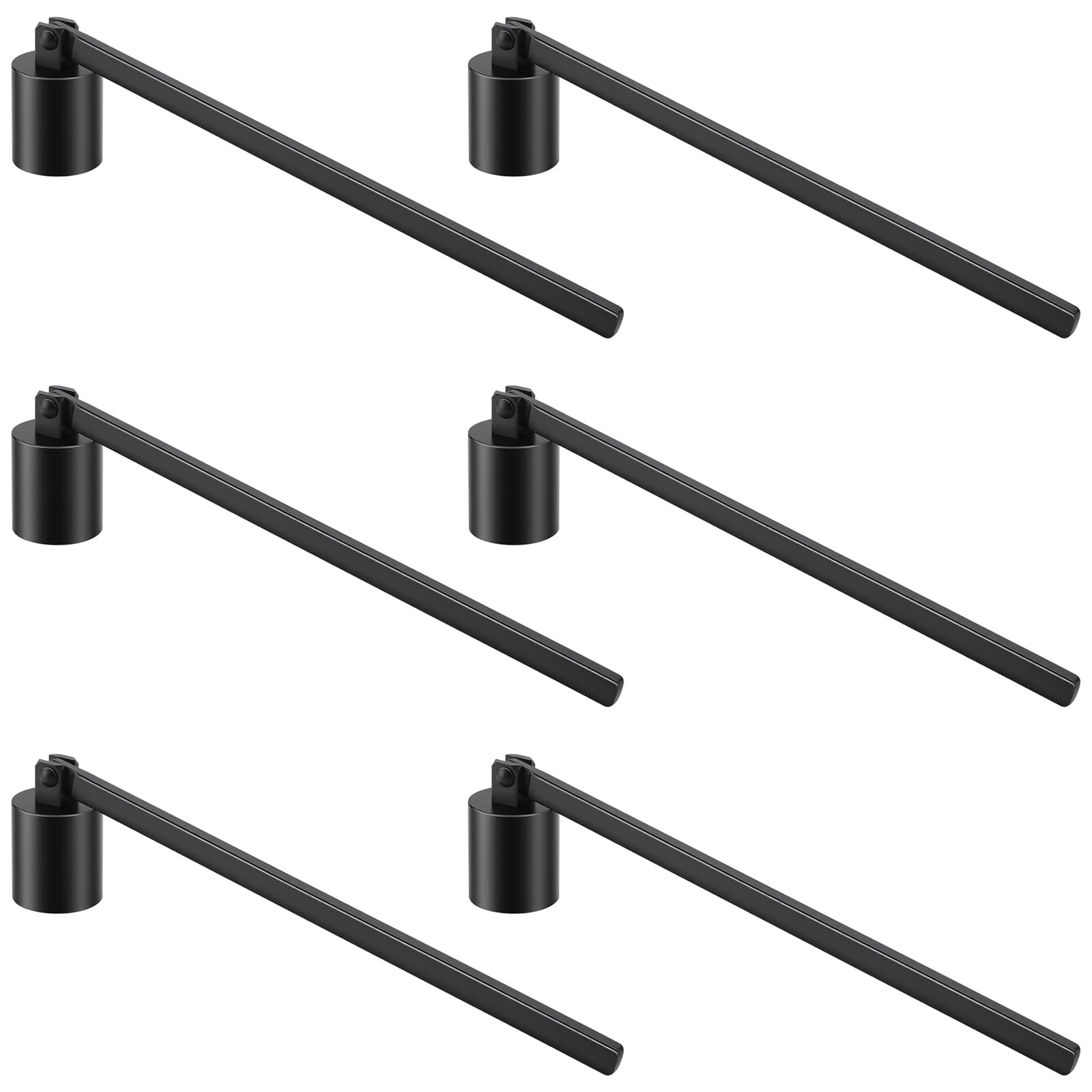 6 PCS 6.3 Inch Candle Snuffer Accessory, Stainless Steel Black Candle ...