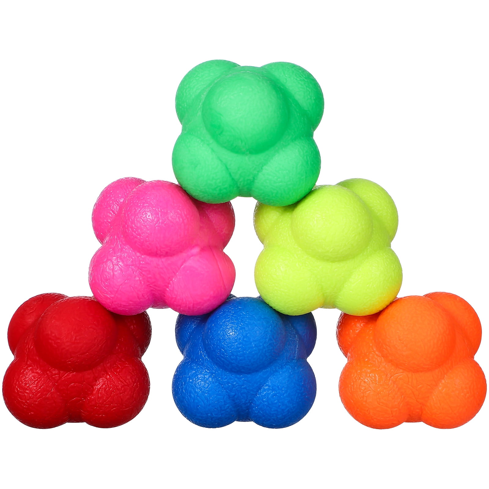 6 PCS Agility Reaction Reflex Ball Bouncing Ball Baseball Tennis ...