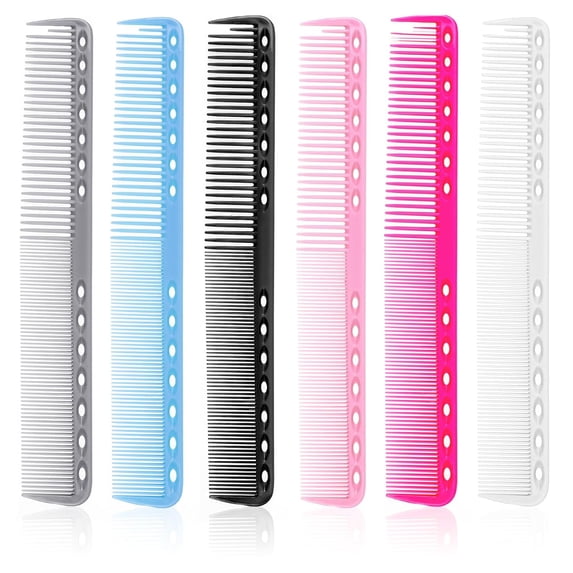 6 PCS Barber Combs Professional Fine Cutting Combs for Hair Stylist ...