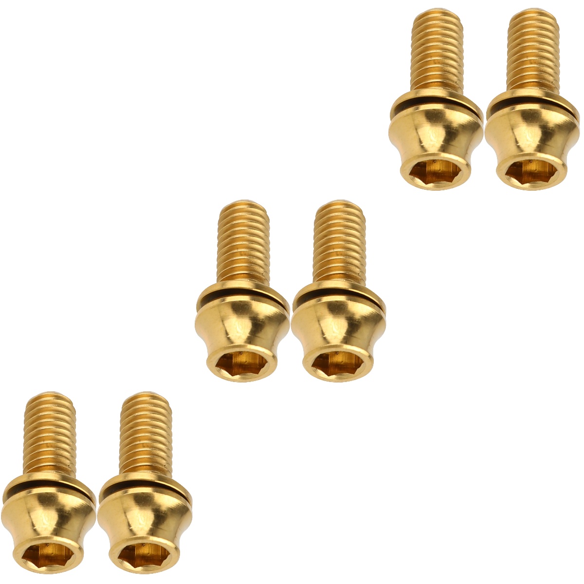 6 PCS Bike Brake Kettle Frame Screw Hand Tight Aluminum Alloy - Walmart.com