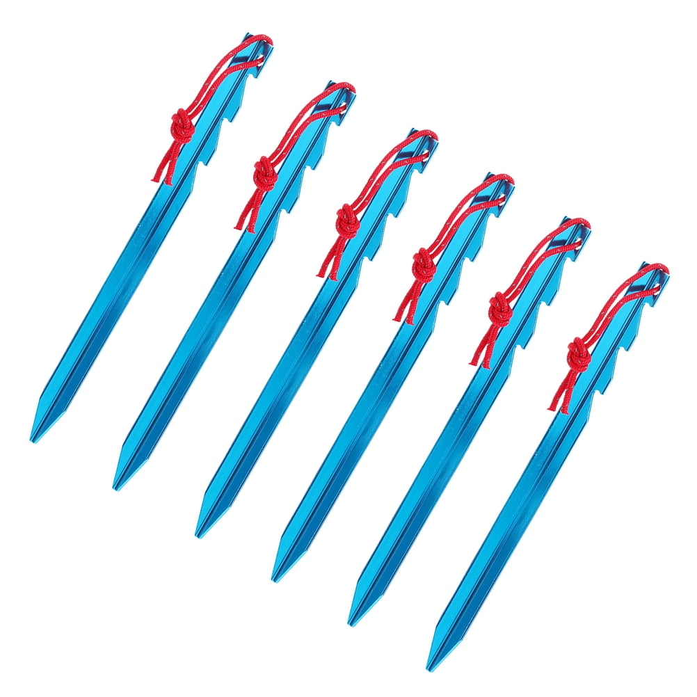 6 PCS Camping Stakes Pop up Tent Portable Shower Toilet Blue - Walmart.com