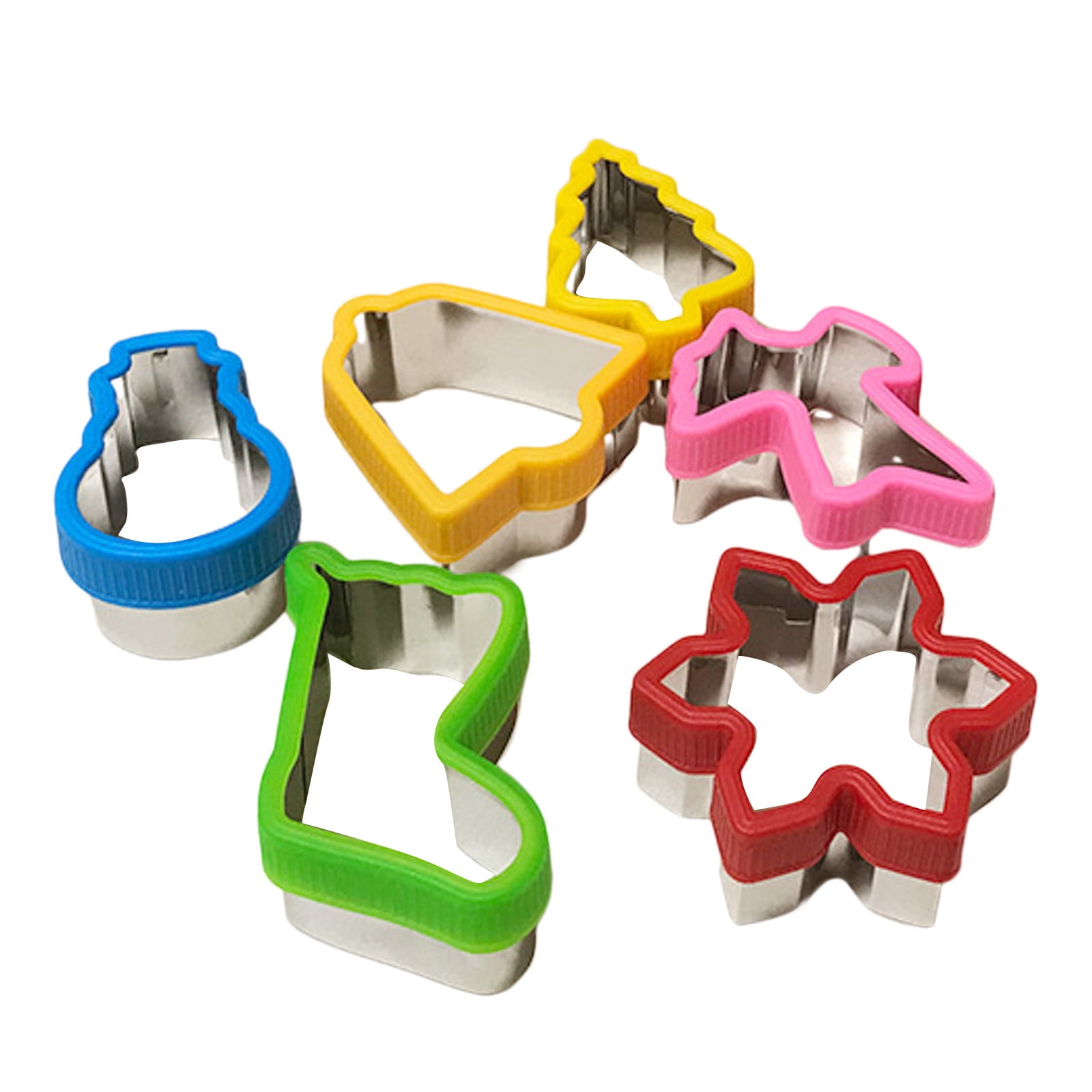 Large Christmas Cookie Cutters 6-Pcs Set, Gingerbread Men, Christmas ...