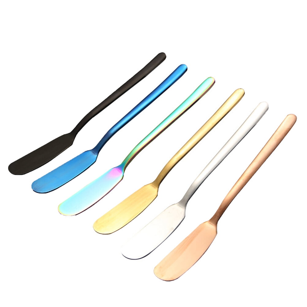 6 PCS Cream Spatula for Butter Knife Long Handle Stainless Steel Paste ...