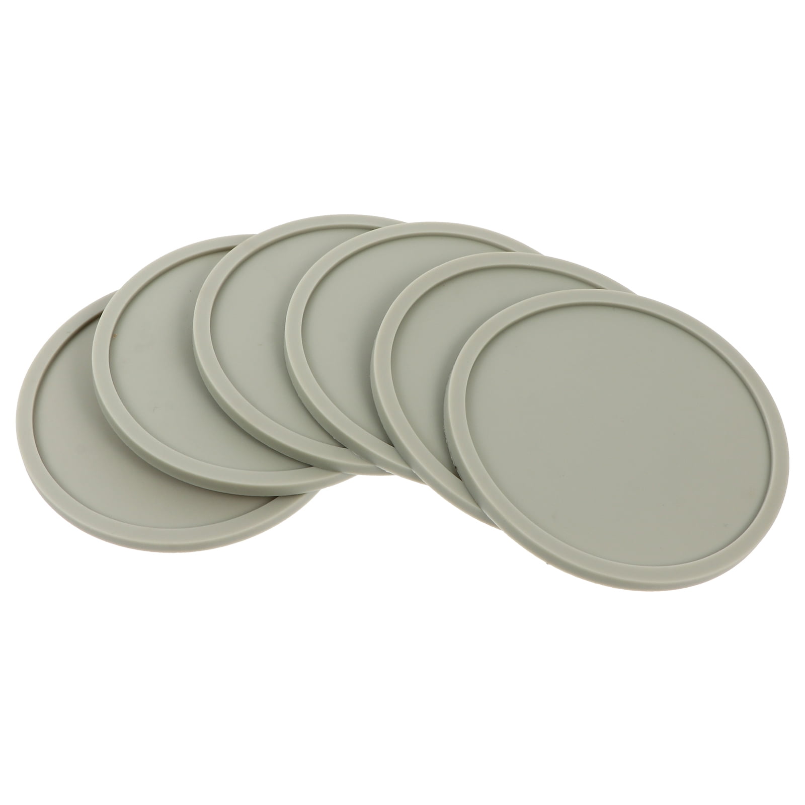 6 PCS Cup Pvc Coaster Wear-resistant Mat Anti-scalding Coasters ...