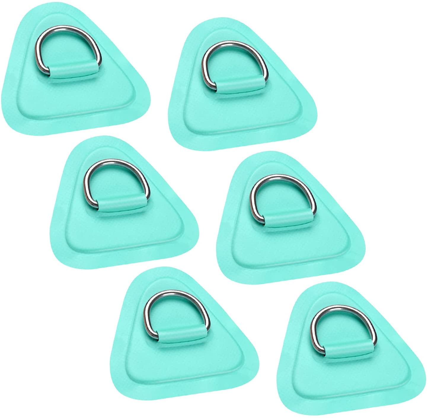 6 PCS D-Ring Patch for Inflatable Boat Kayak Dinghy SUP, D-Ring PVC ...