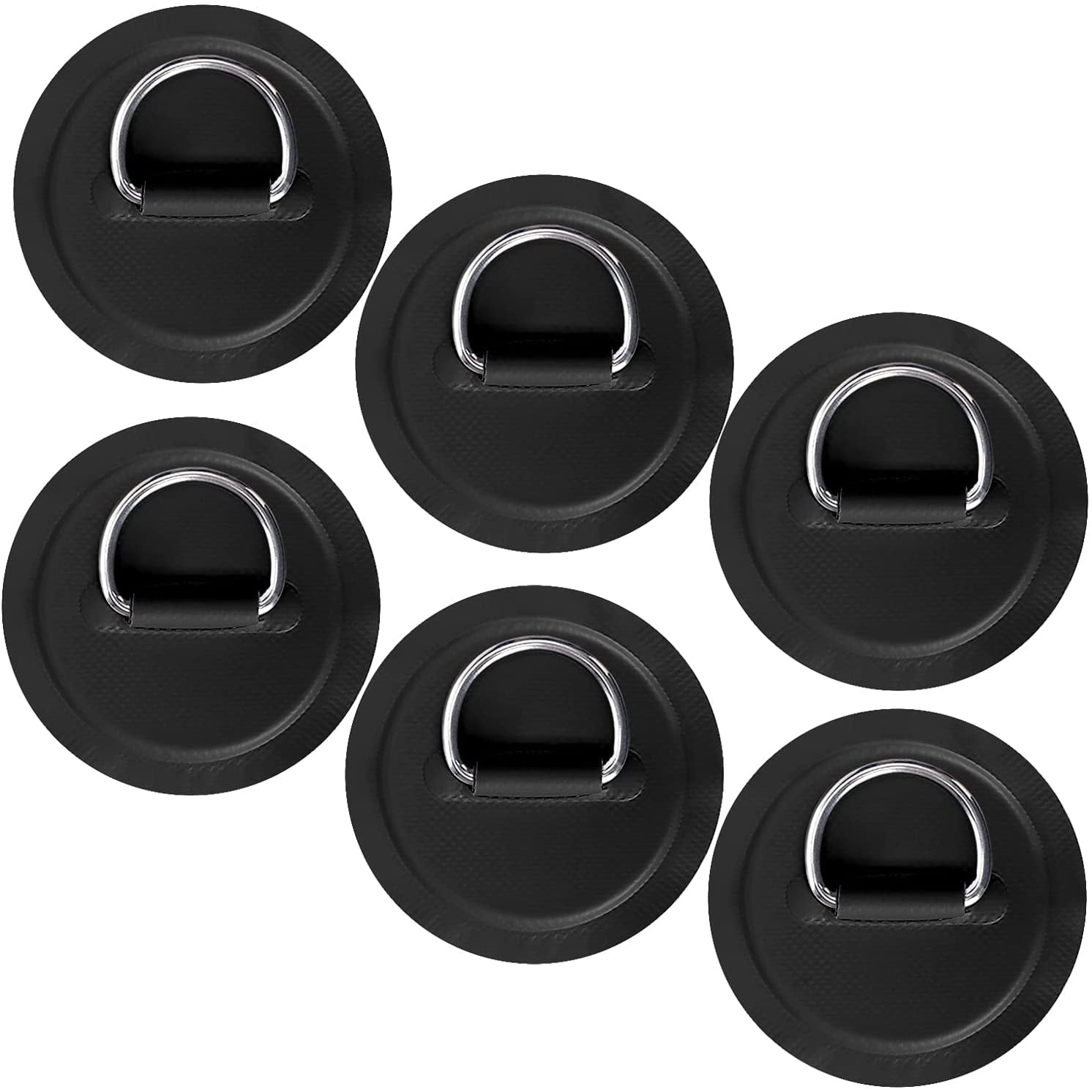 6 PCS D-Ring Patch for Inflatable Boat Kayak Dinghy SUP, D-Ring PVC ...