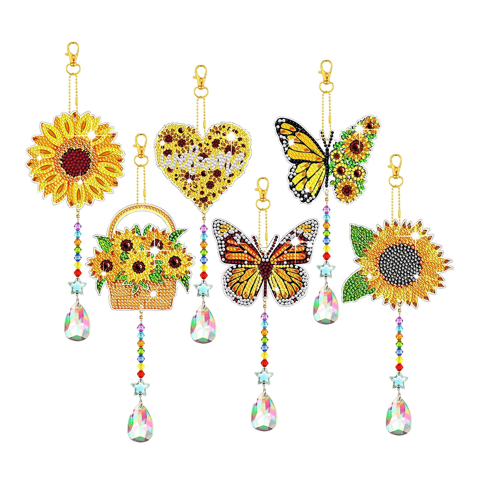 Kits For Adults Diamond Art Crafts Daisy Diamond Painting Wind Chimes ...