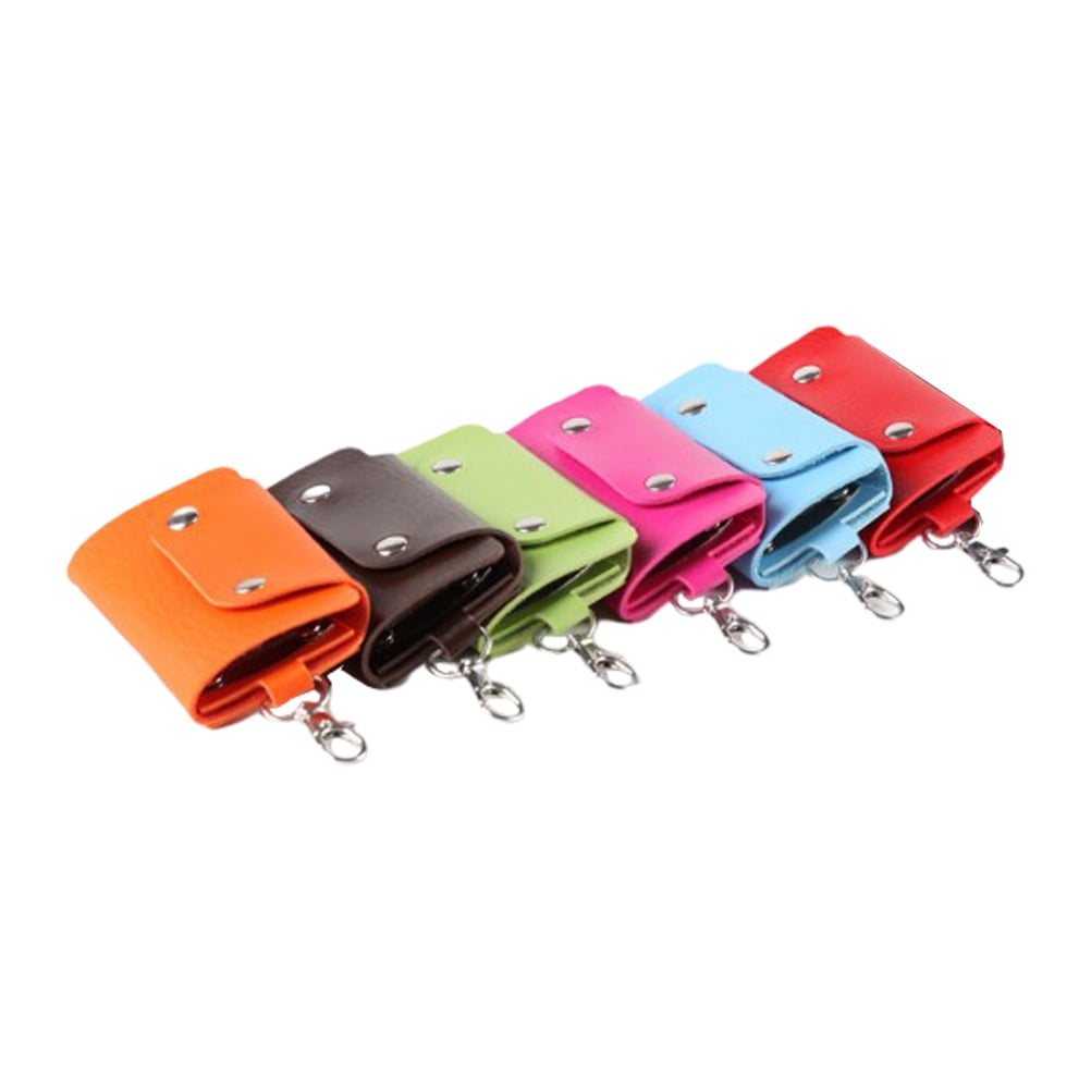 6 PCS Door Key Holder Leather Key Bag Hanging Key Pouch Key Fob ...